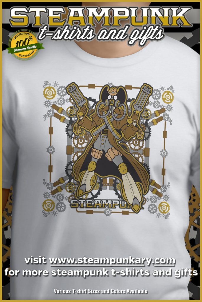 Unique Steampunk T-Shirts for Men, Women & Youth