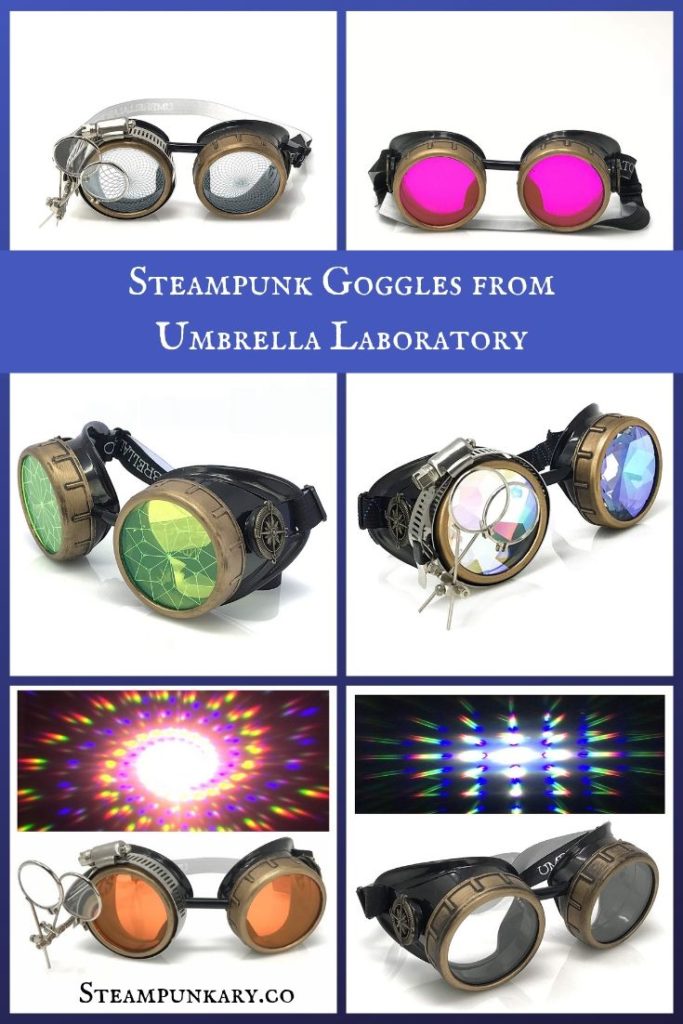 Cool Steampunk Goggles and Jewelry from Umbrella Laboratory
