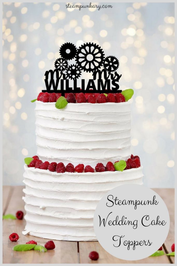 Steampunk Wedding Cake Toppers - Steampunkary